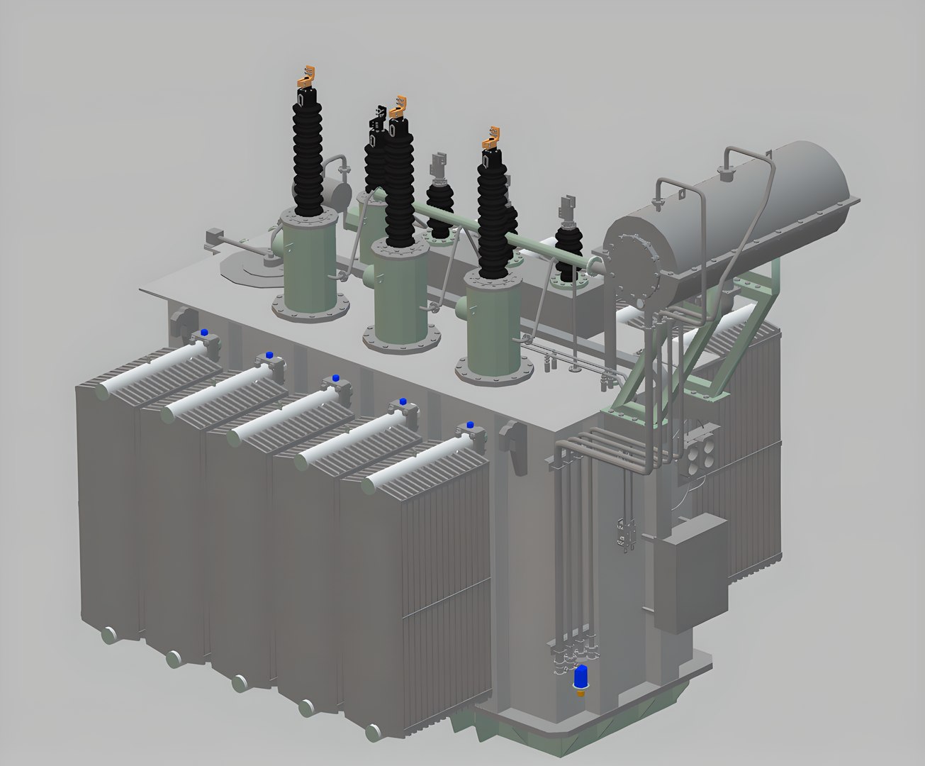 3D Power Transformer-1000 Parts Model - TurboSquid 2381198