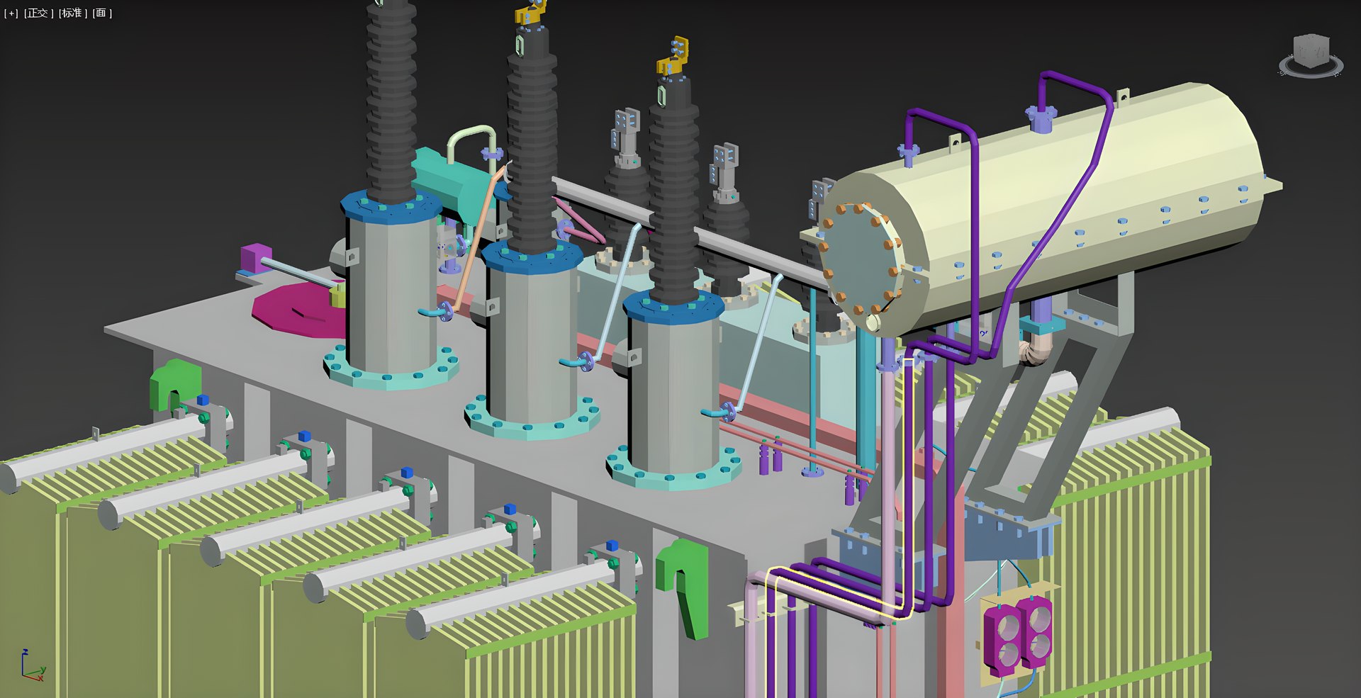 3D Power Transformer-1000 Parts Model - TurboSquid 2381198