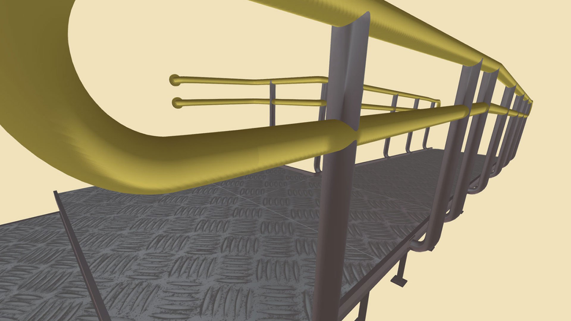 Wheelchair Ramp For People With Reduced Mobility 3D Model - TurboSquid ...