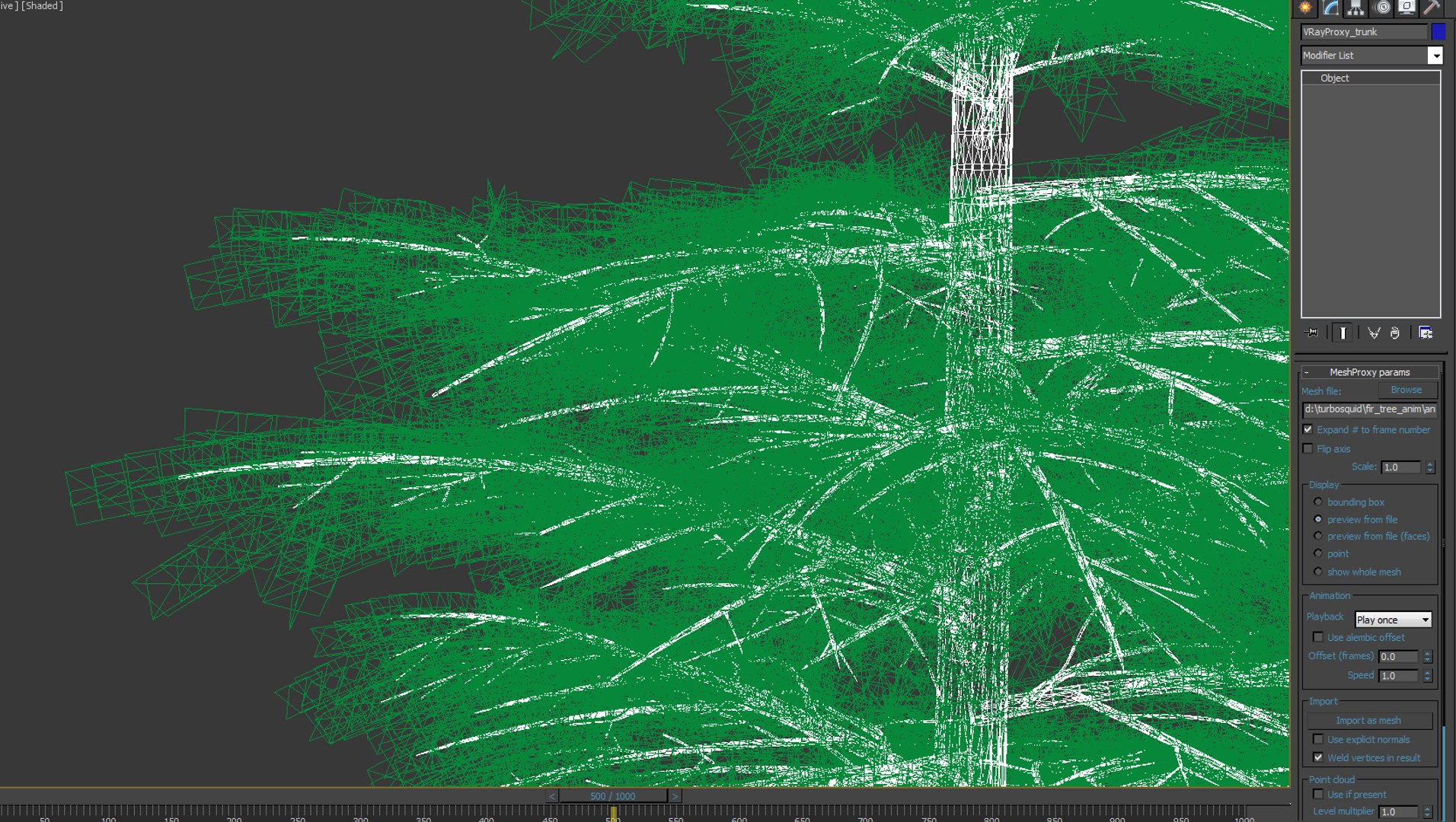 Fir Tree Animation 3d C4d