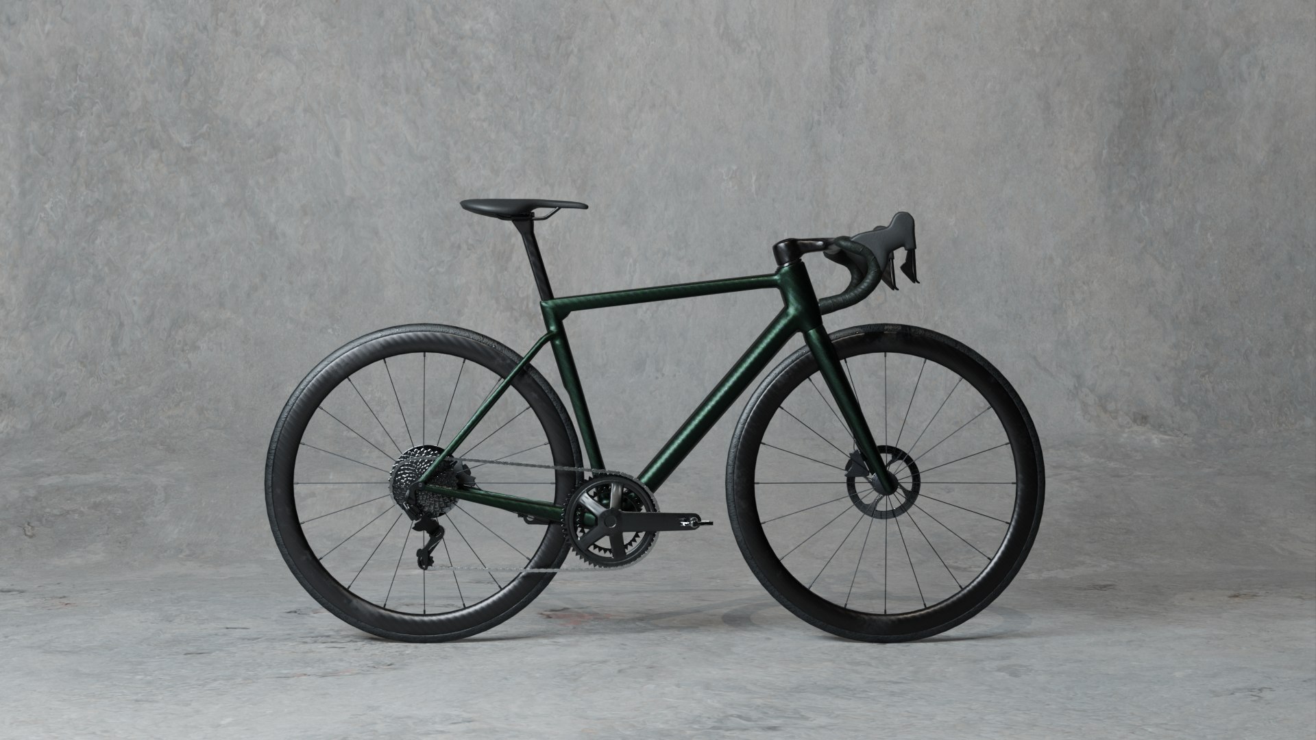Green Roadbike 3D Model - TurboSquid 2090852