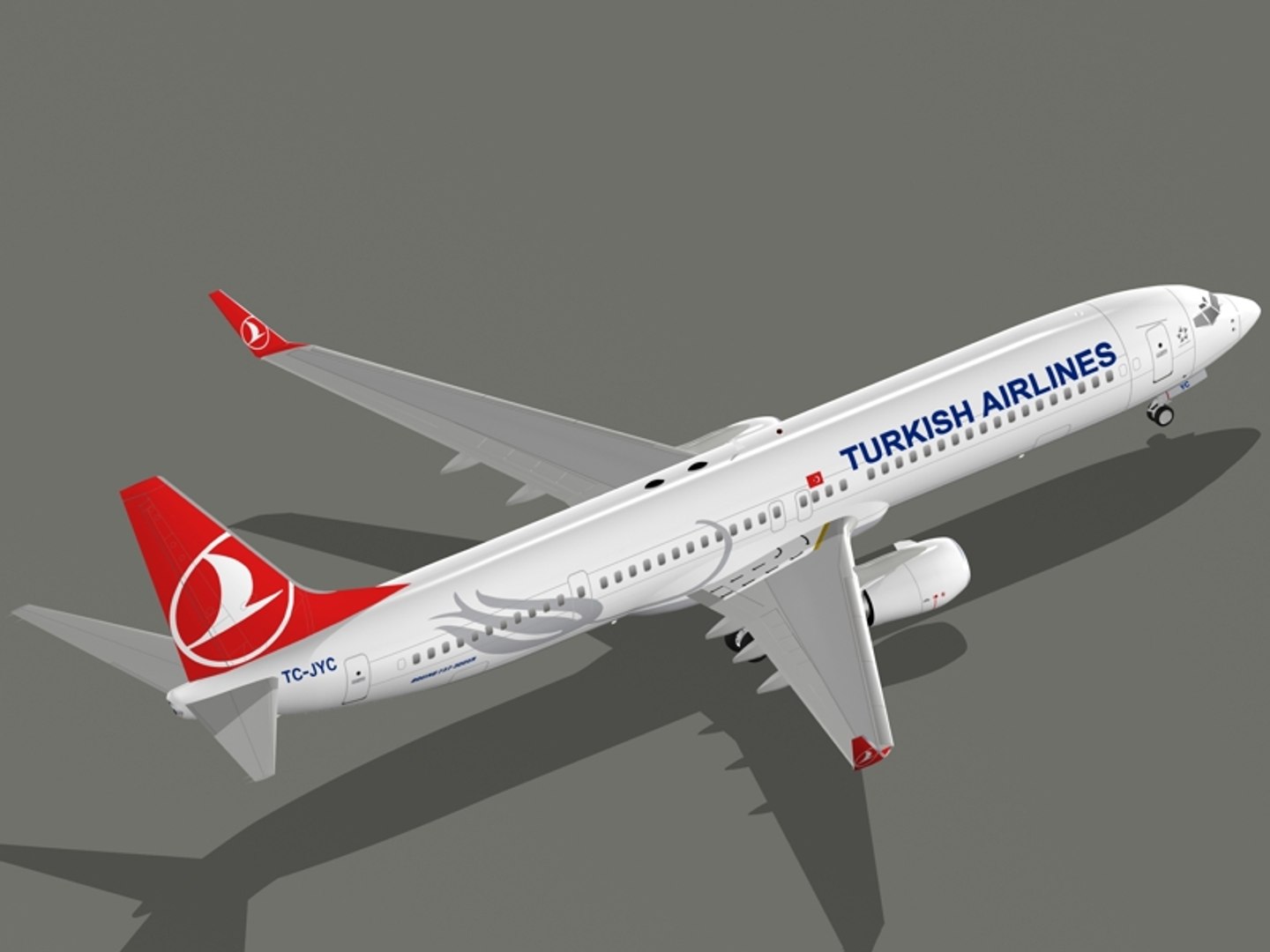Boeing 737-900 Er Turkish 3d Dxf