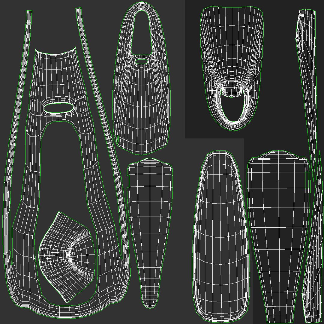 3D Dive Flippers 03 - TurboSquid 1917900