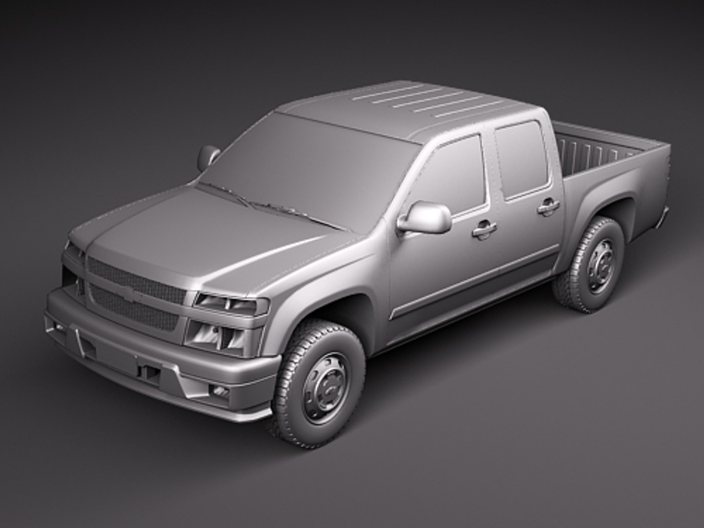 Chevrolet Colorado 2004 2010 3d Model