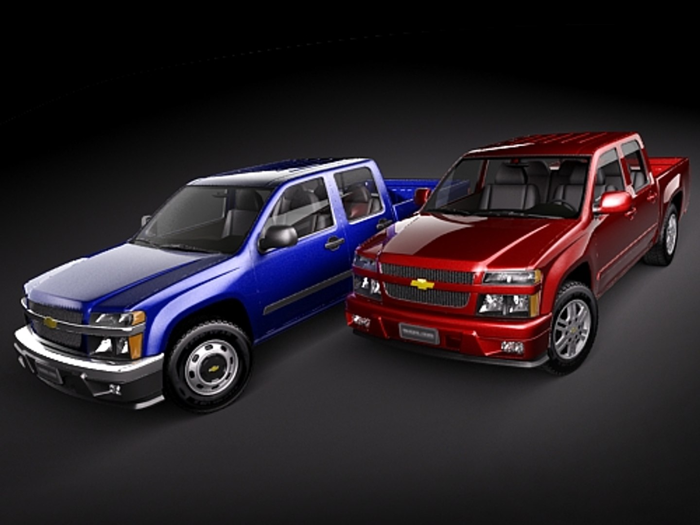 Chevrolet Colorado 2004 2010 3d Model