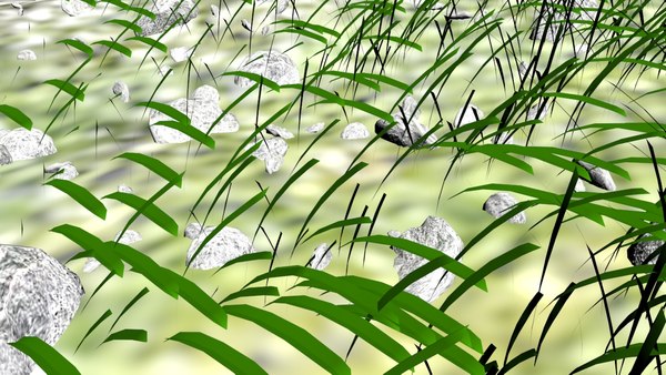 3D rocks grass - TurboSquid 1665180