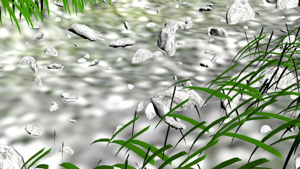 3D rocks grass - TurboSquid 1665180