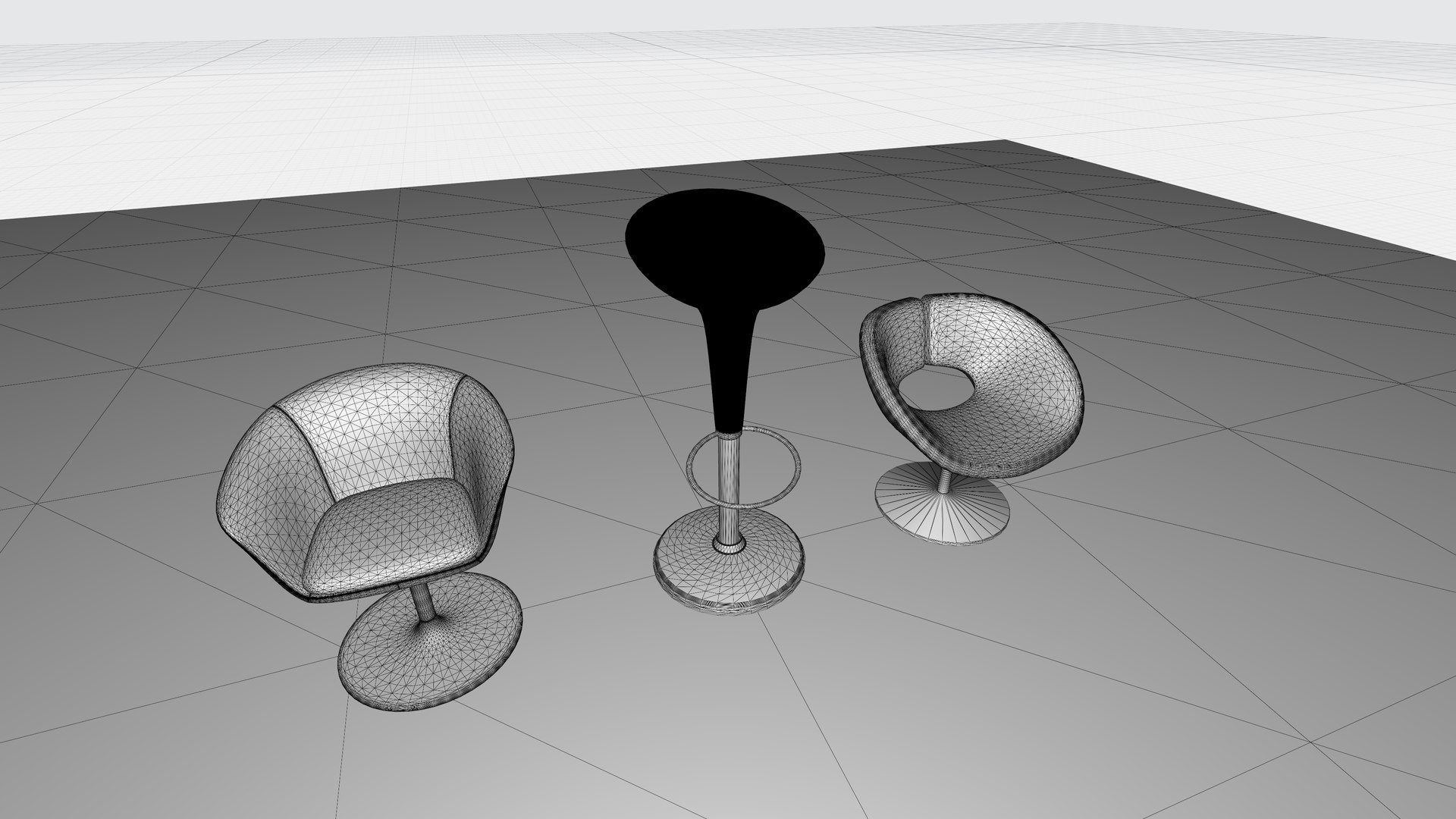 3D Bar Chair Model - TurboSquid 2285815