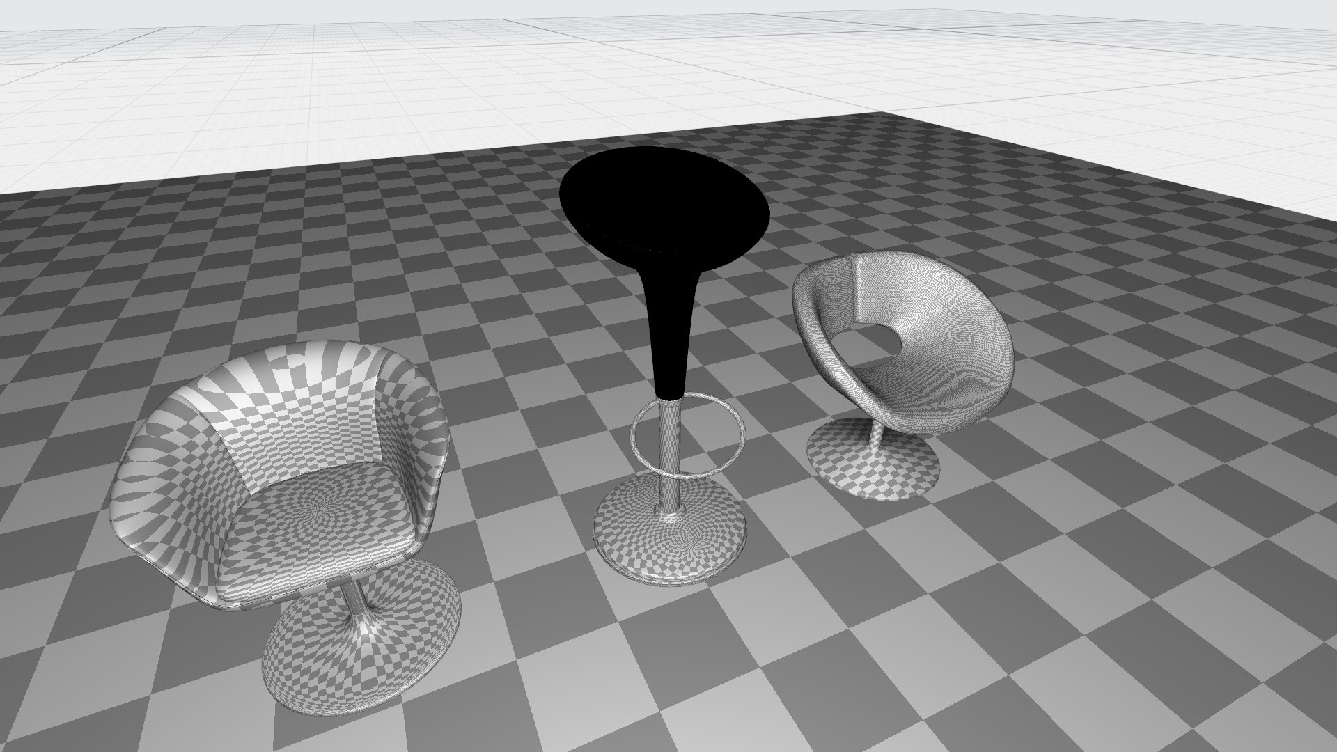 3D Bar Chair Model - TurboSquid 2285815