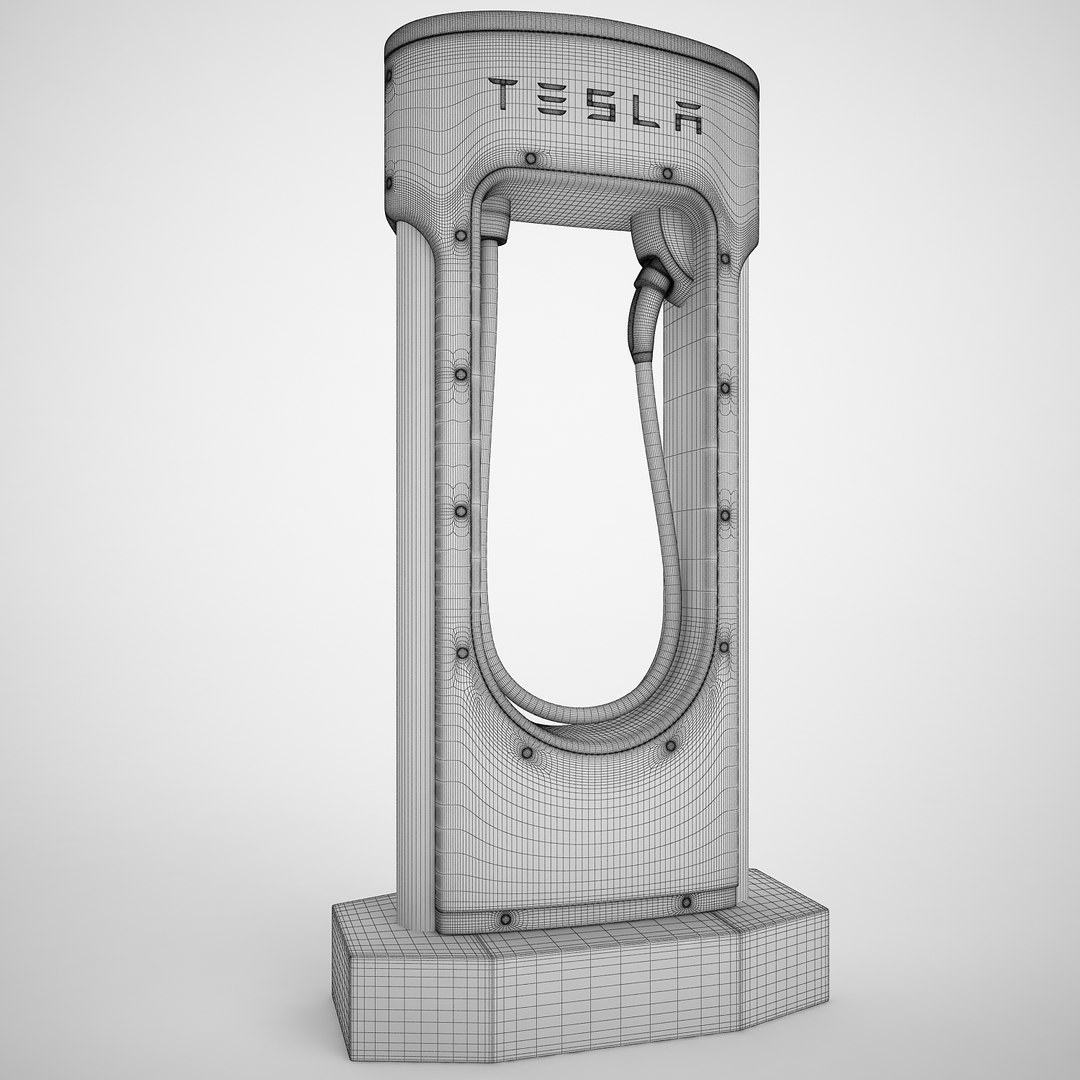 Tesla Electric Car 3ds