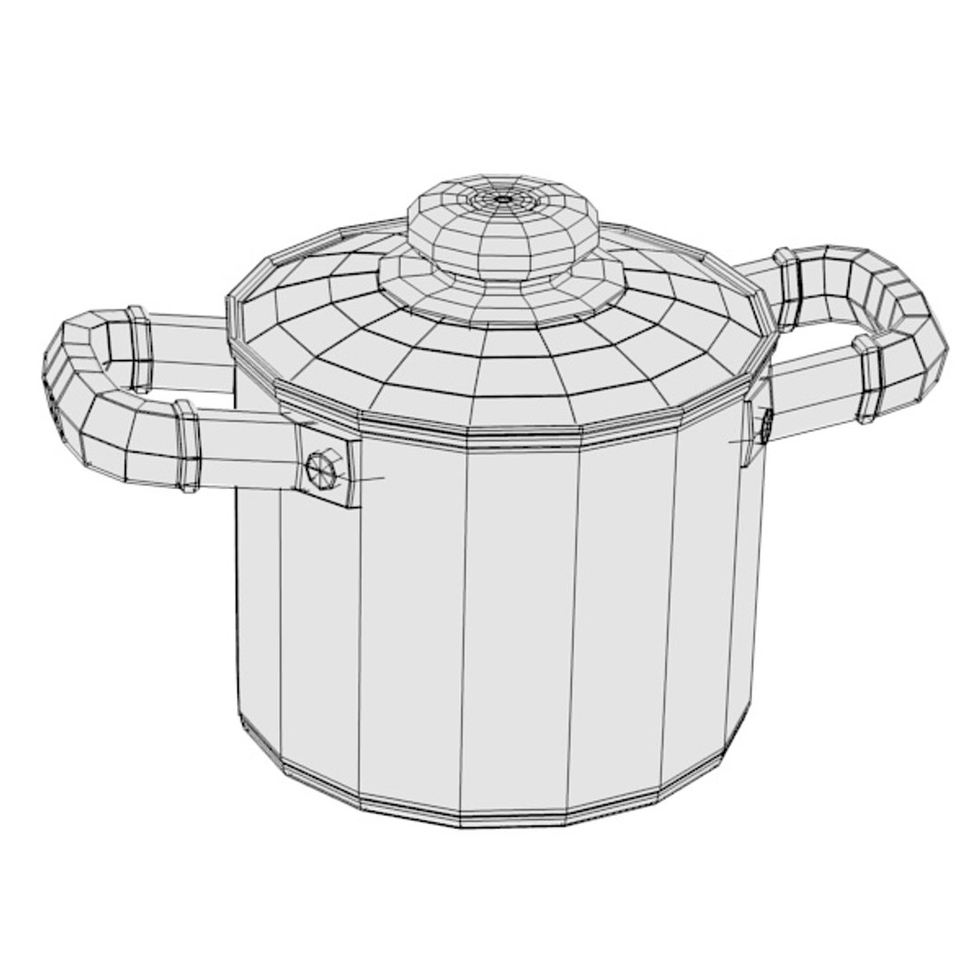 3d cooking pot