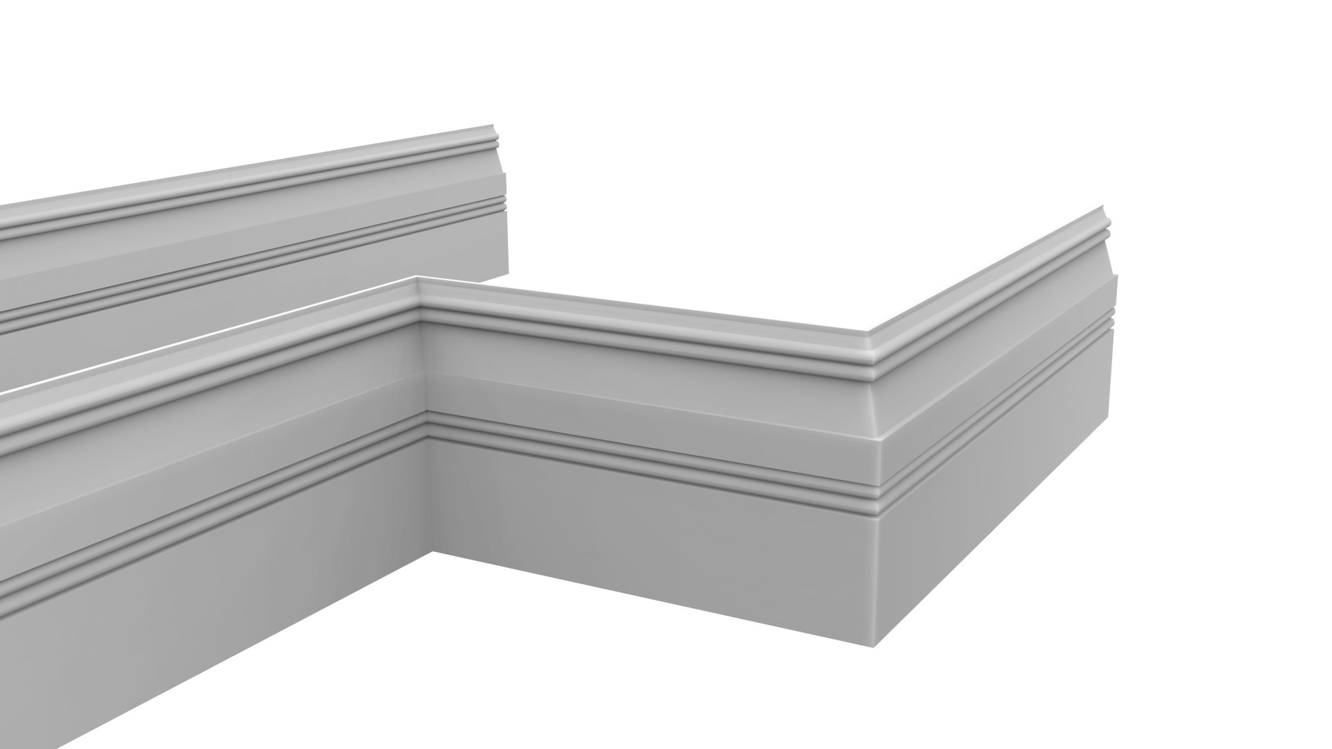 Baseboard 3D Model - TurboSquid 2022899