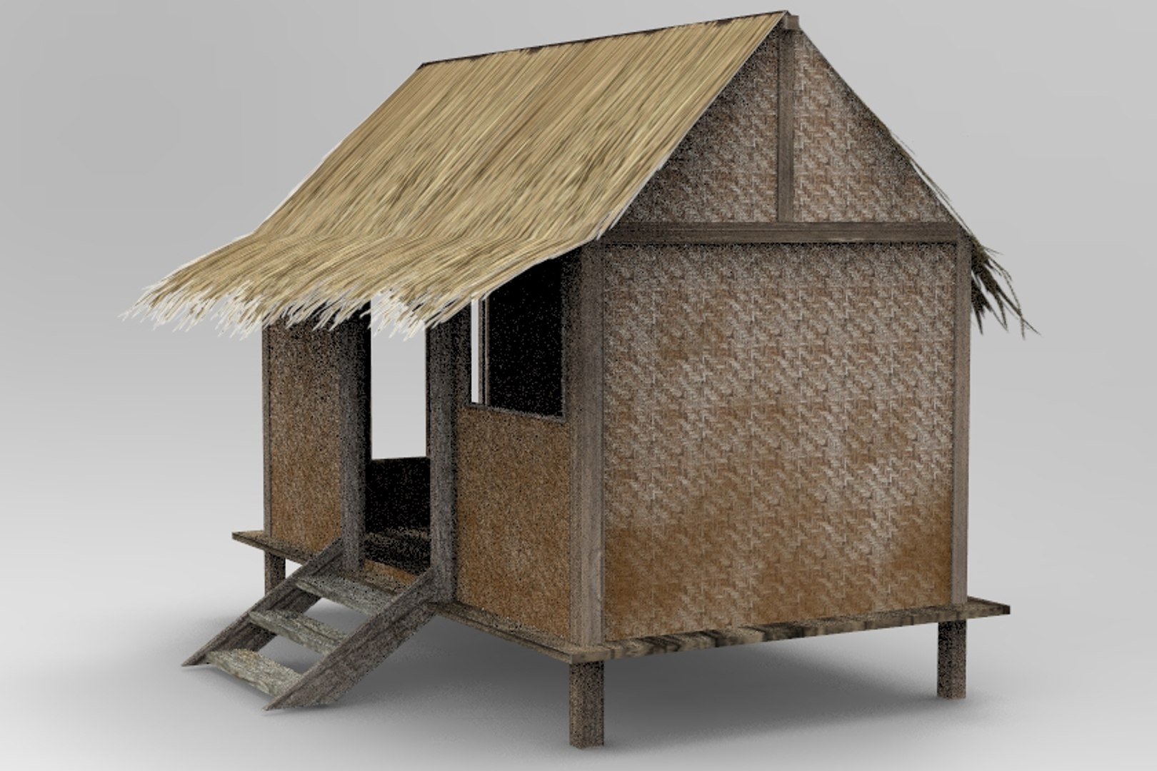 x indonesian traditional house building
