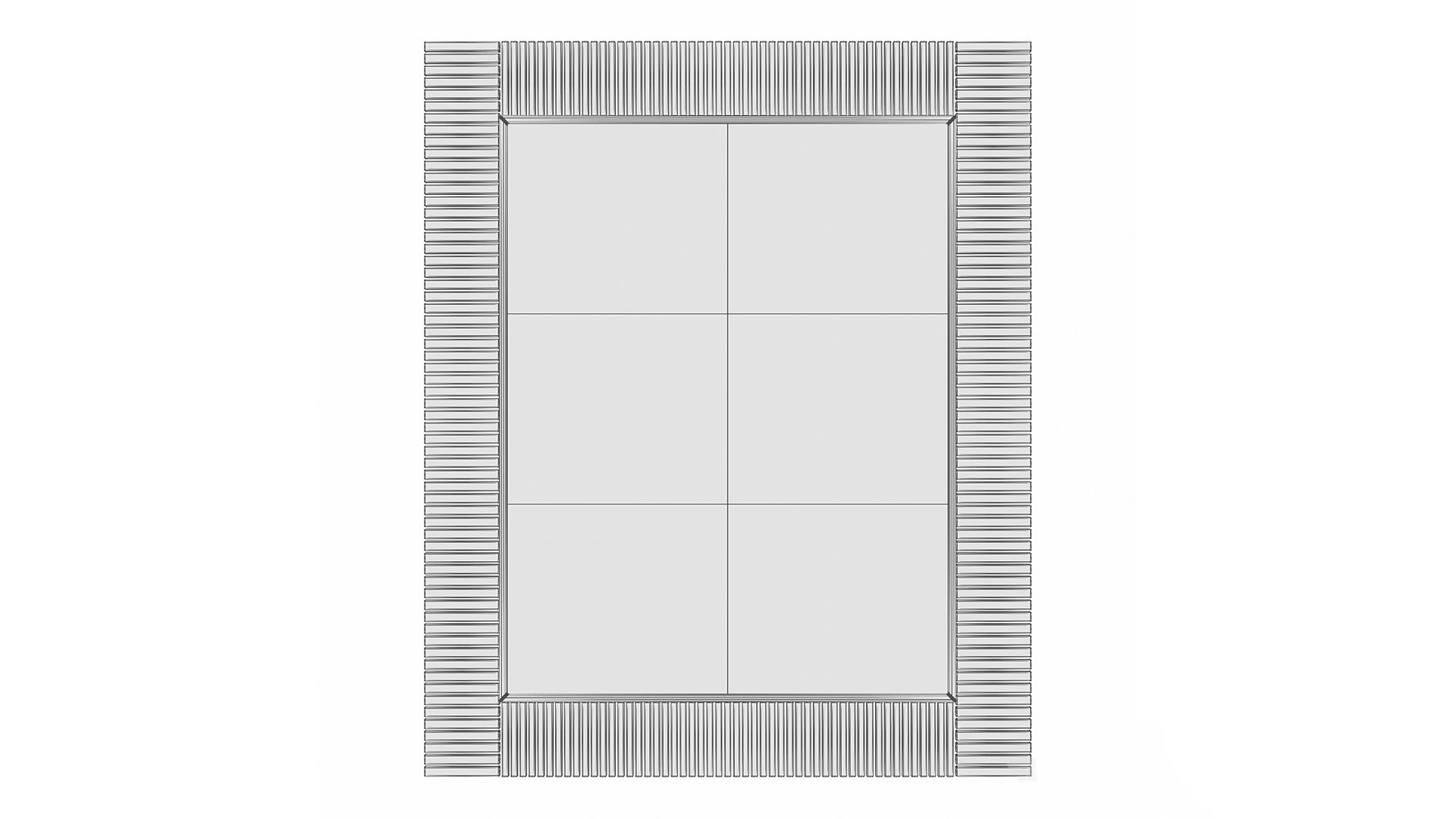 3D Model Mirror In A Metal Frame GZ-M1044 - TurboSquid 2021588