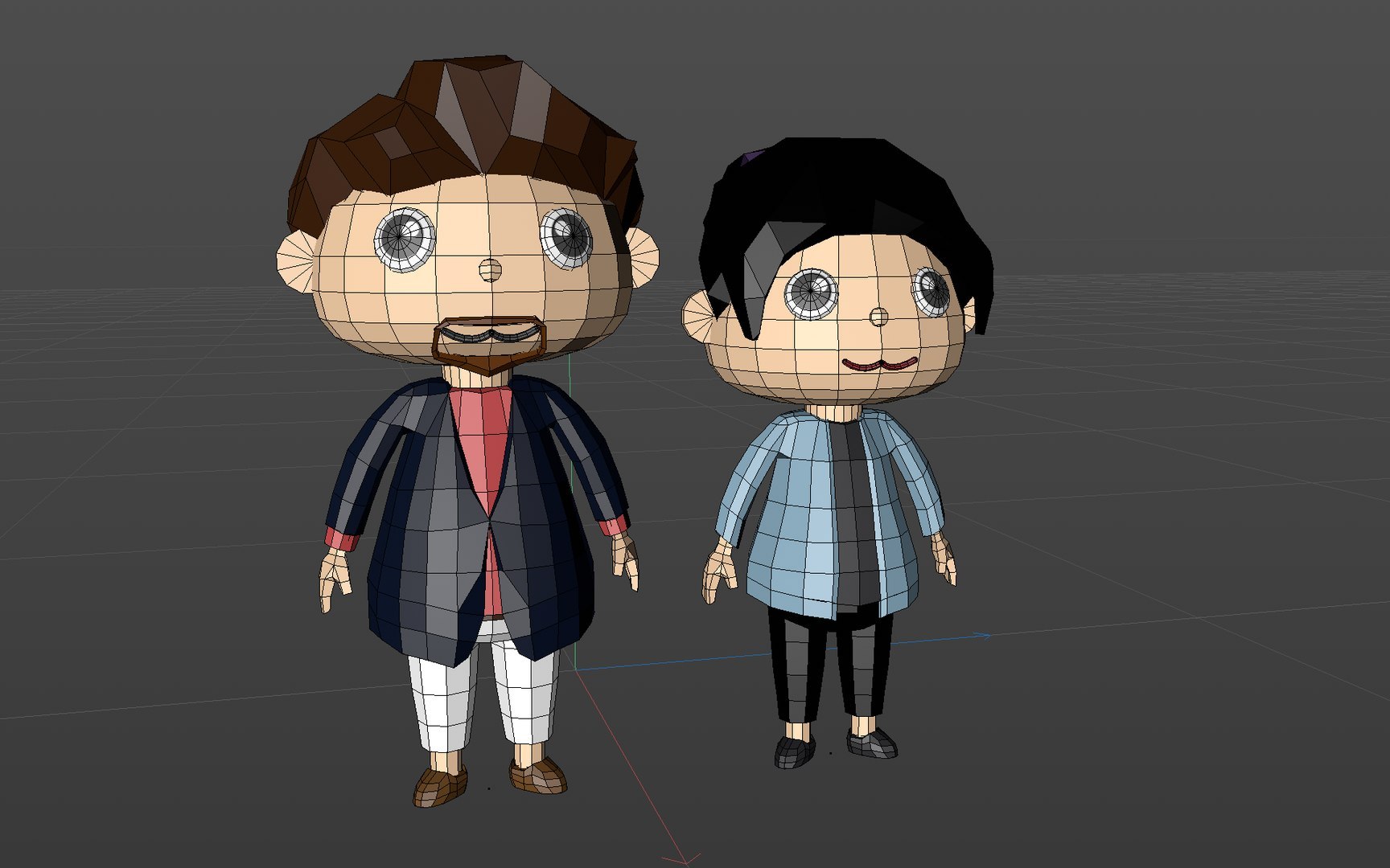 Cartoon Characters Worker Office 3D Model - TurboSquid 1670560