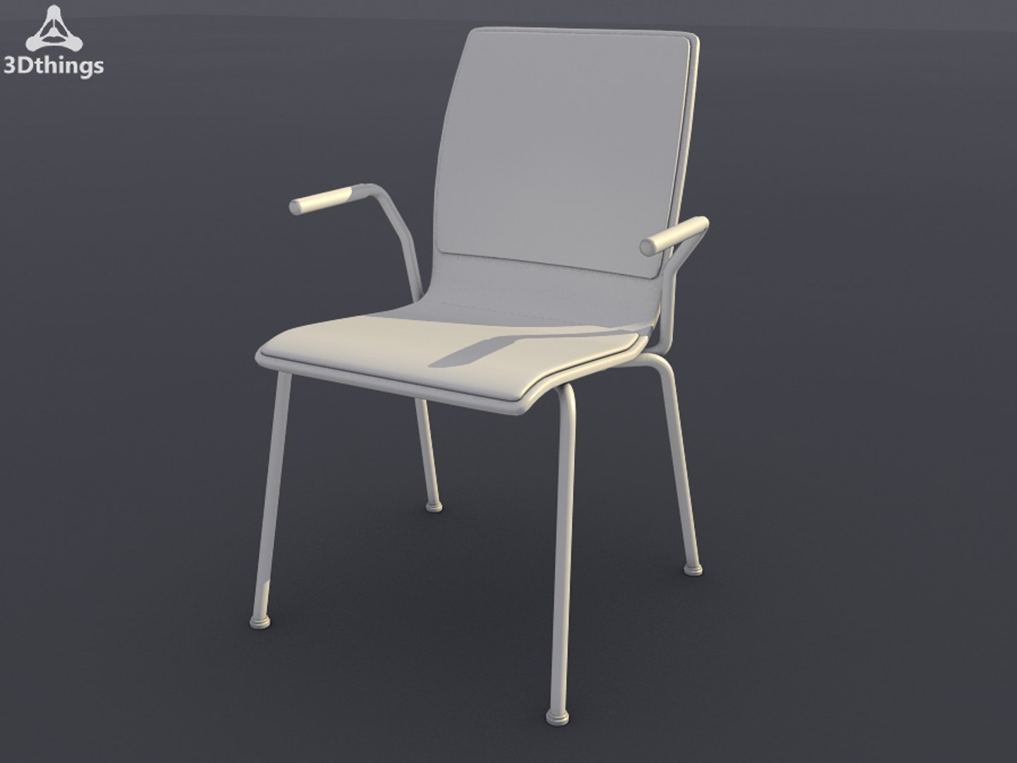 3d Model Conference Chair Stage 4-leg