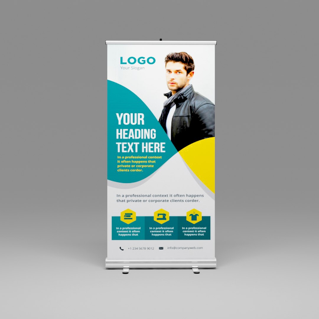 Standee Exhibition 3D Model - TurboSquid 1415132