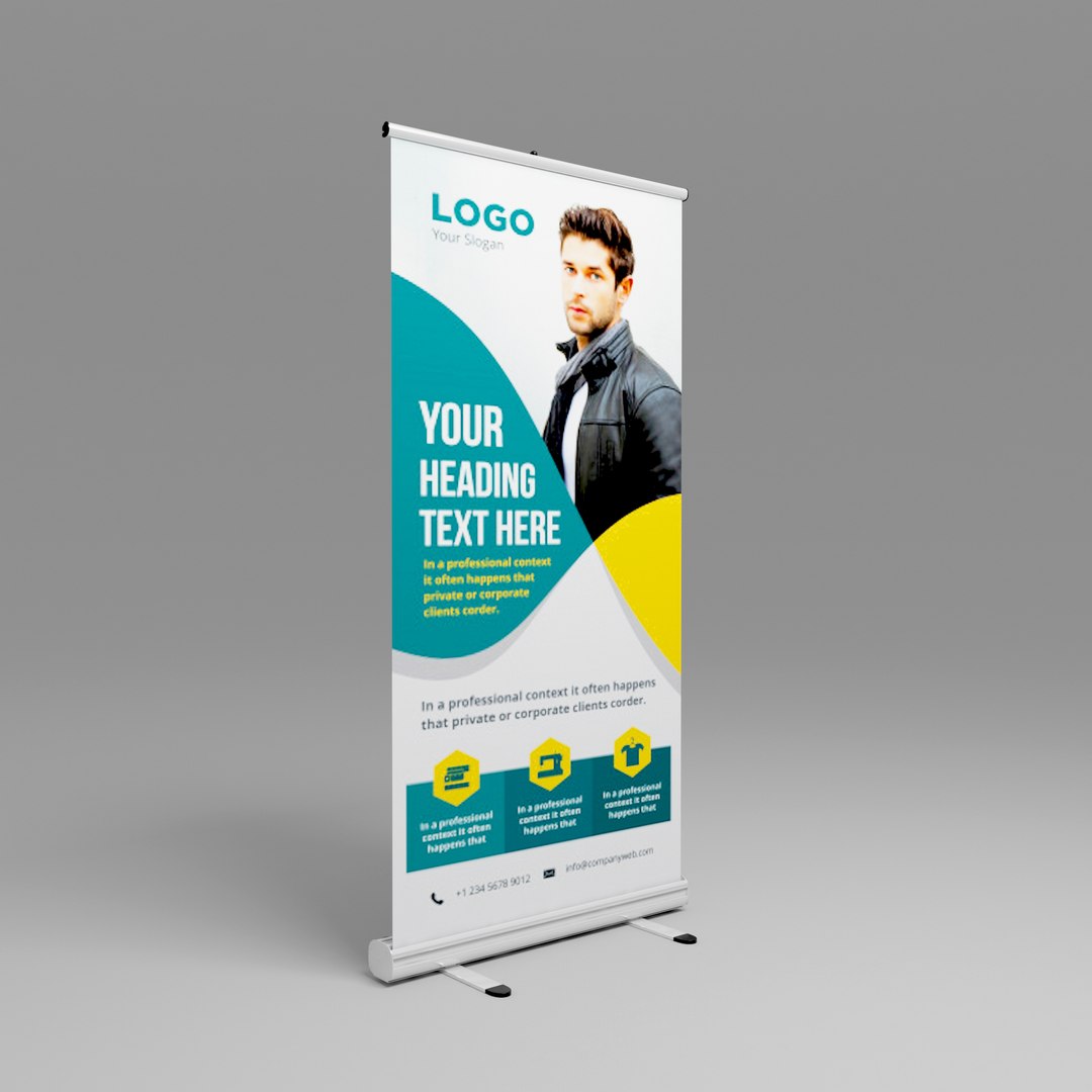 Standee Exhibition 3D Model - TurboSquid 1415132