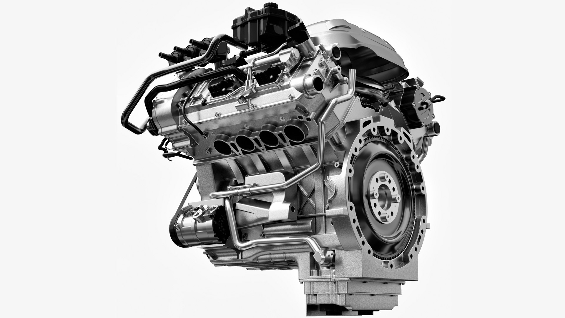 3D AMG V8 Engine Biturbo - TurboSquid 1888334