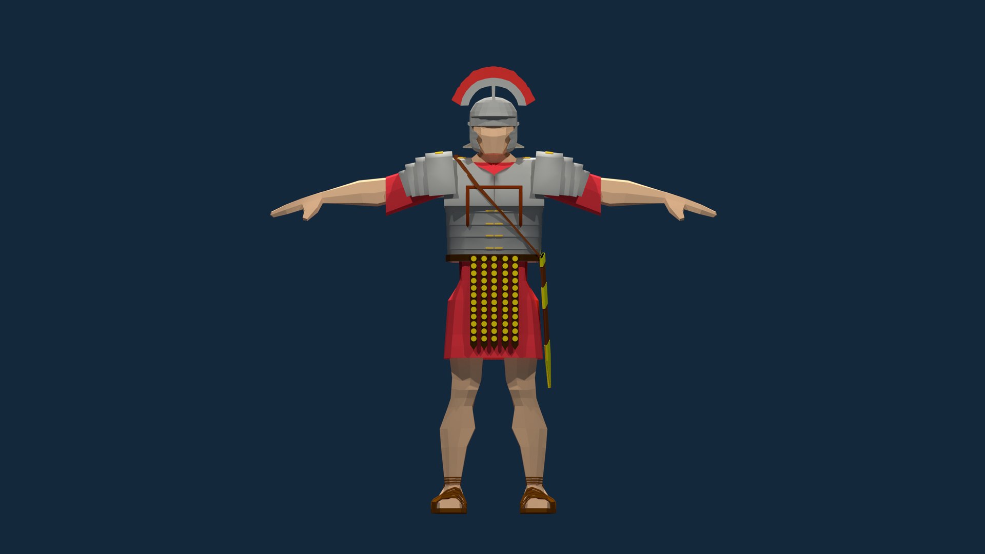 3D Roman Legionary Centurion Model - TurboSquid 1341560