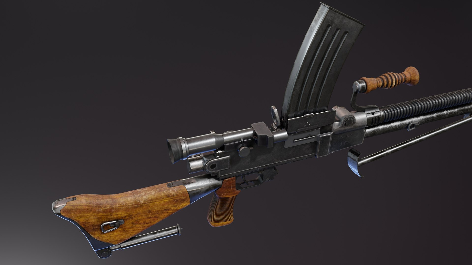 3D Nambu Type 99 LMG - TurboSquid 2065865