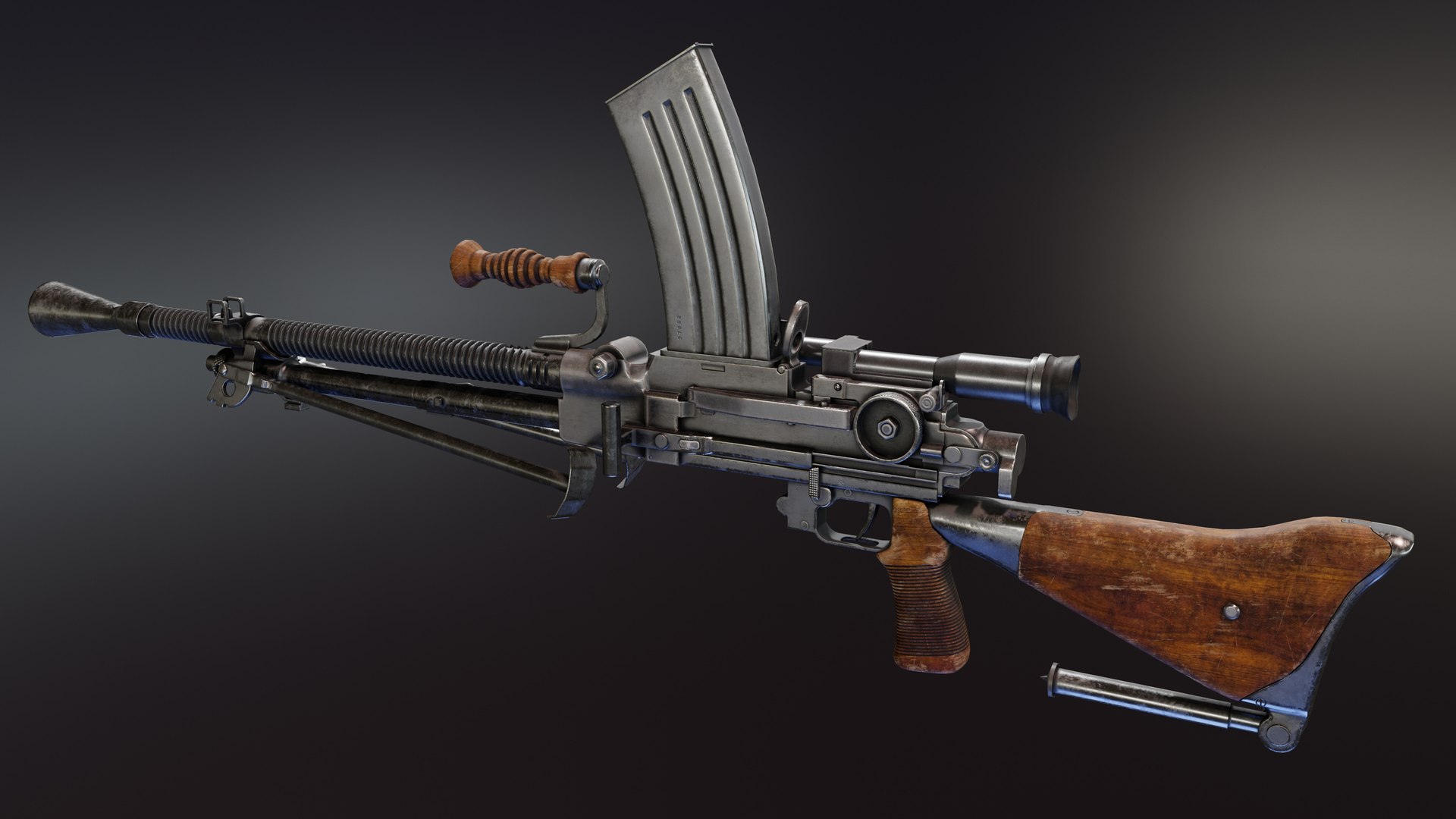 3D Nambu Type 99 LMG - TurboSquid 2065865