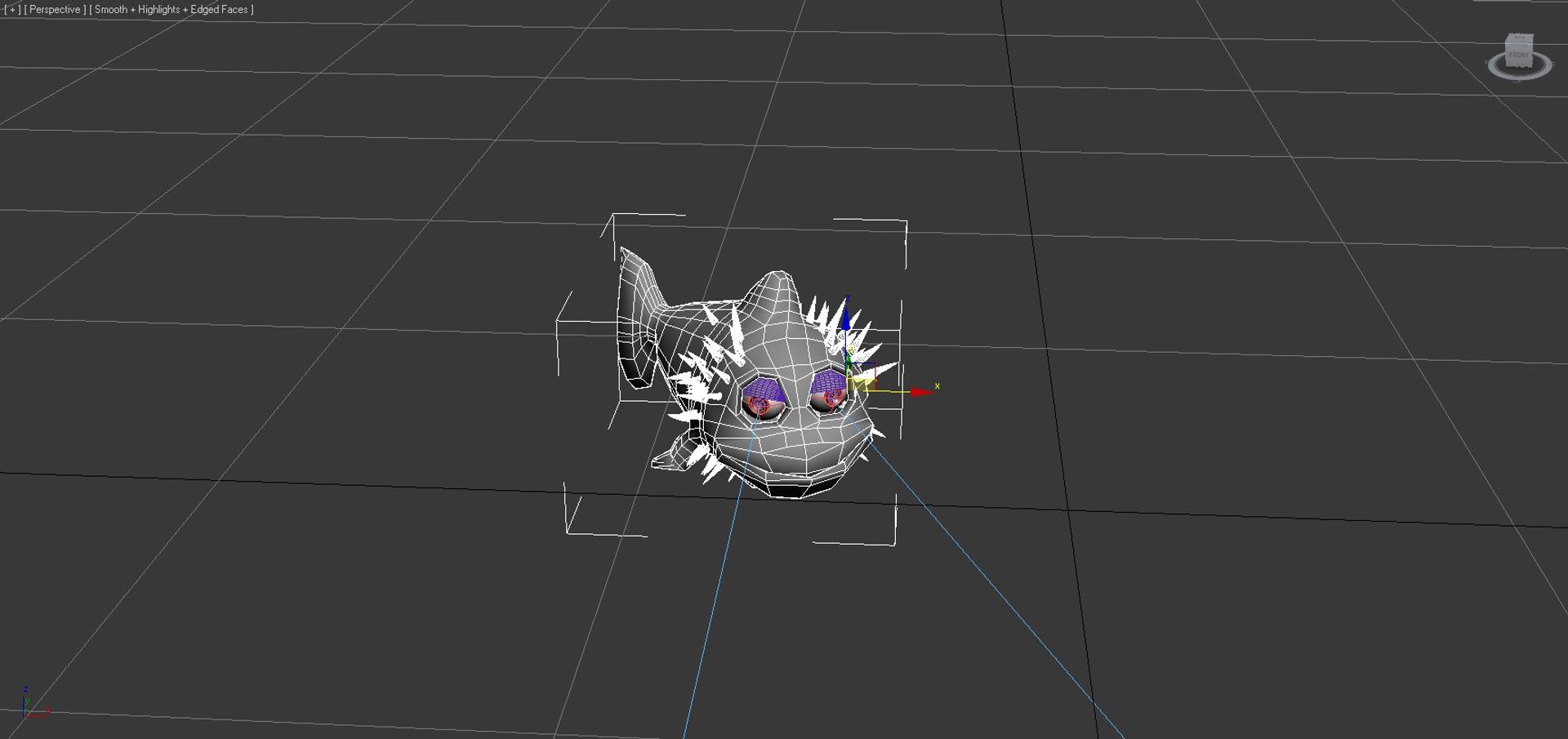 Fish Puffer Character 3d Max