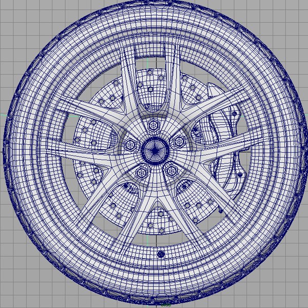 sport racing wheel 3d model