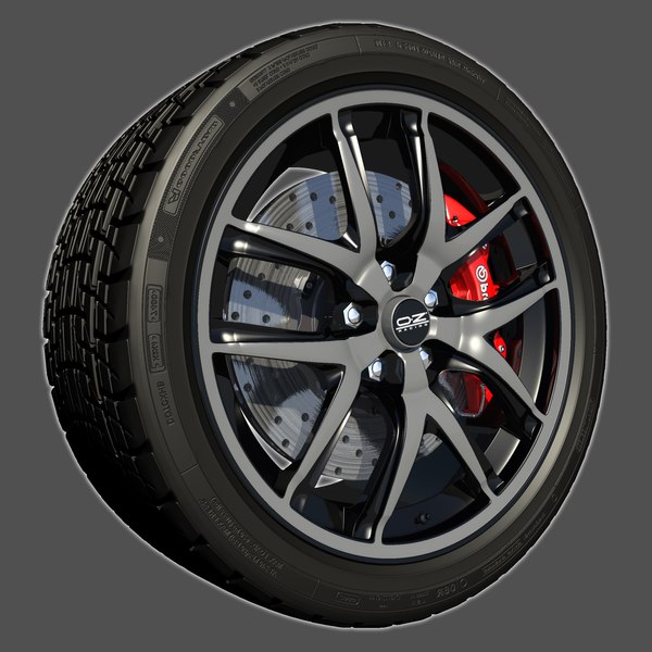 sport racing wheel 3d model