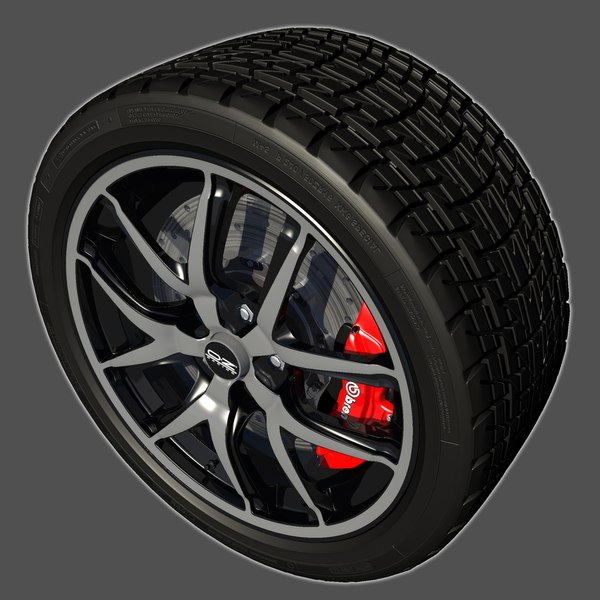sport racing wheel 3d model