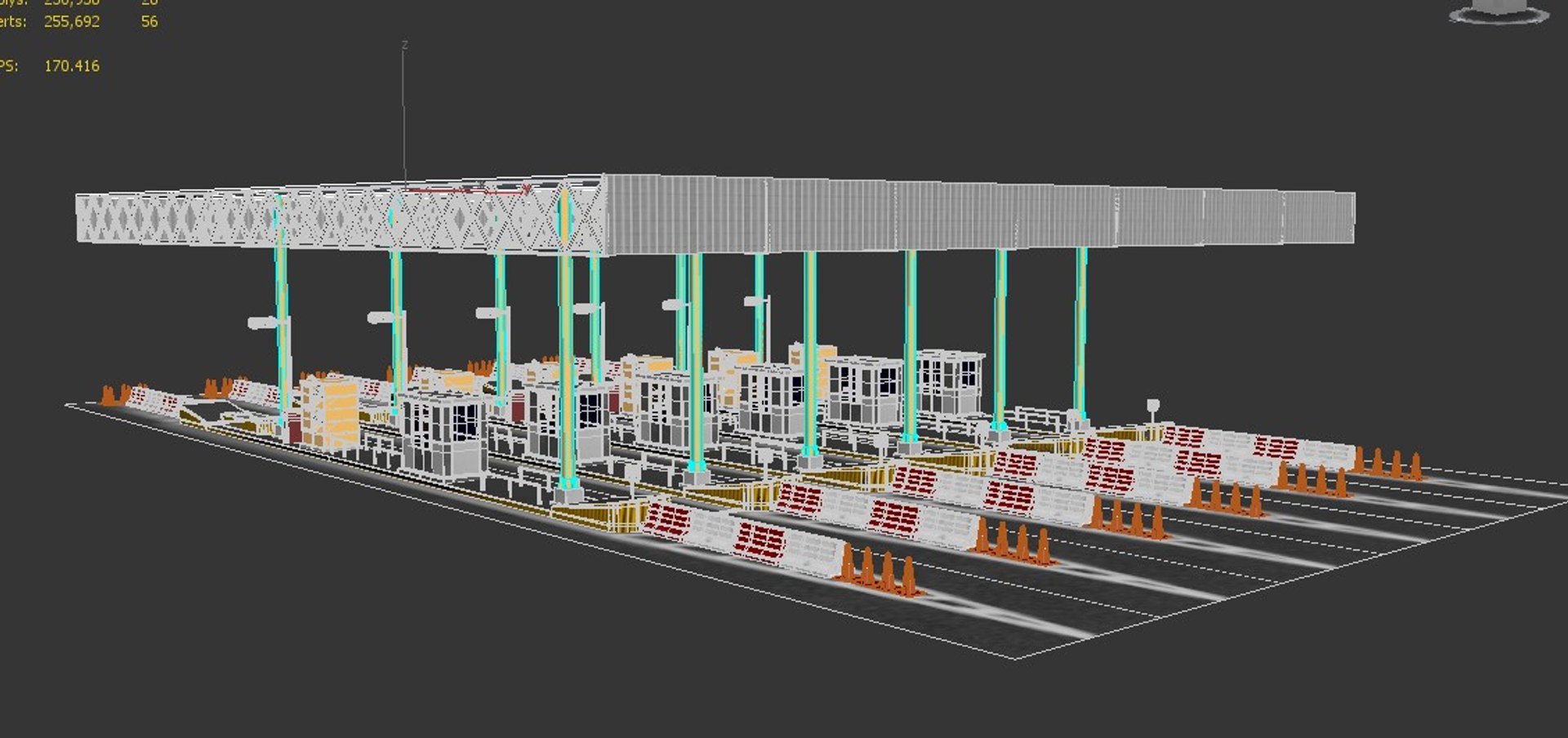 Toll plaza station model - TurboSquid 1523657