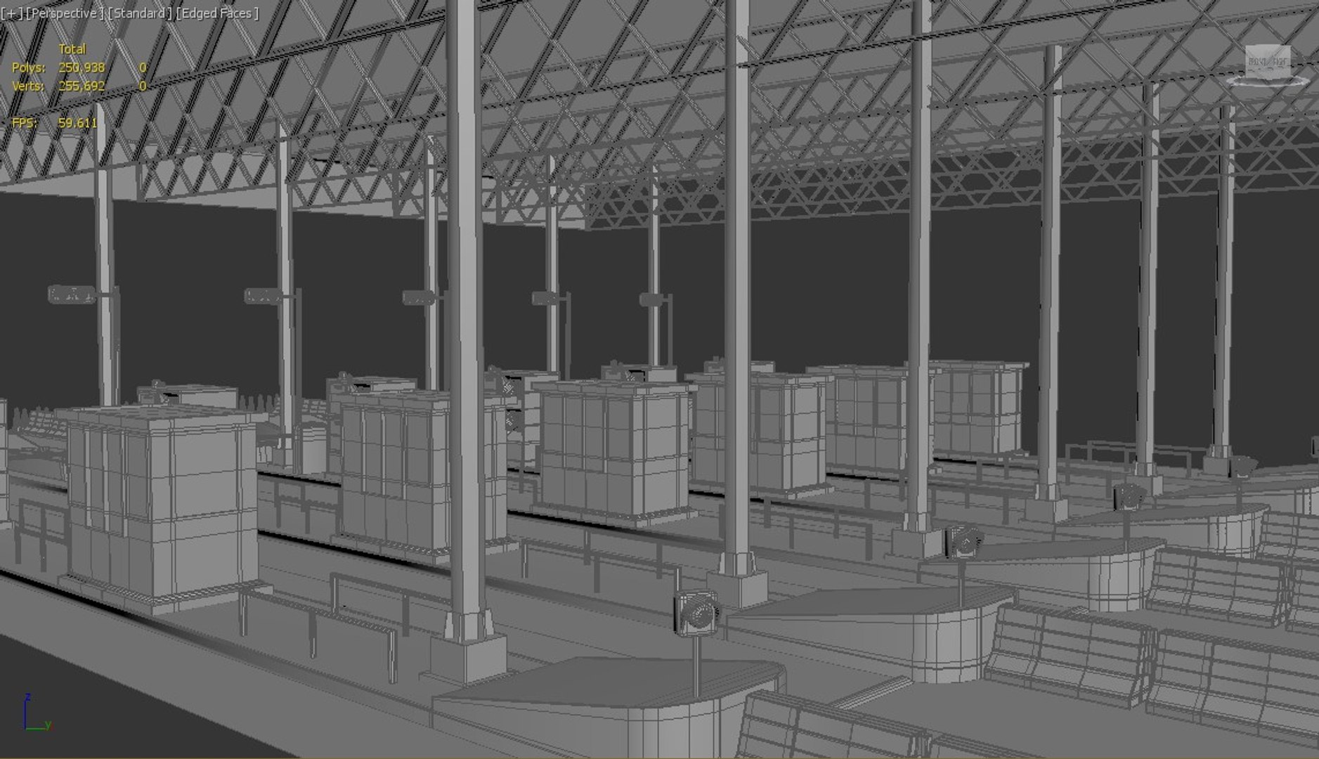 Toll plaza station model - TurboSquid 1523657