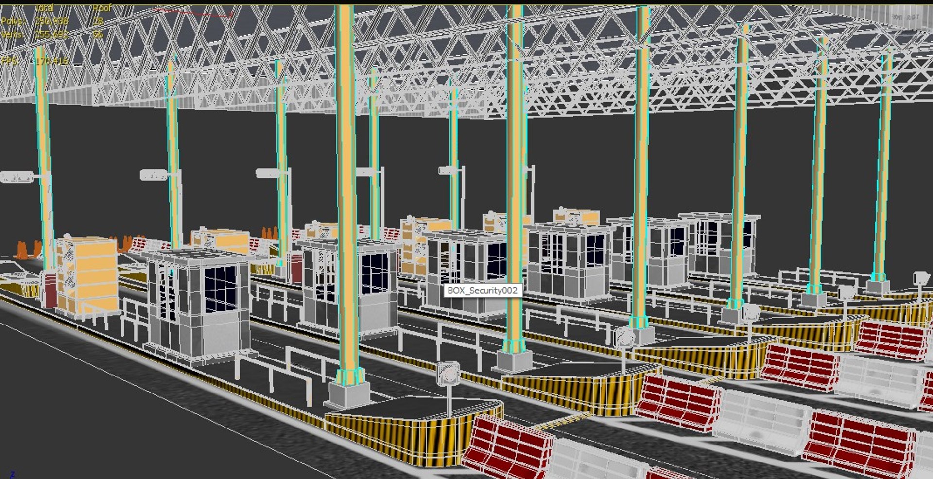 Toll plaza station model - TurboSquid 1523657