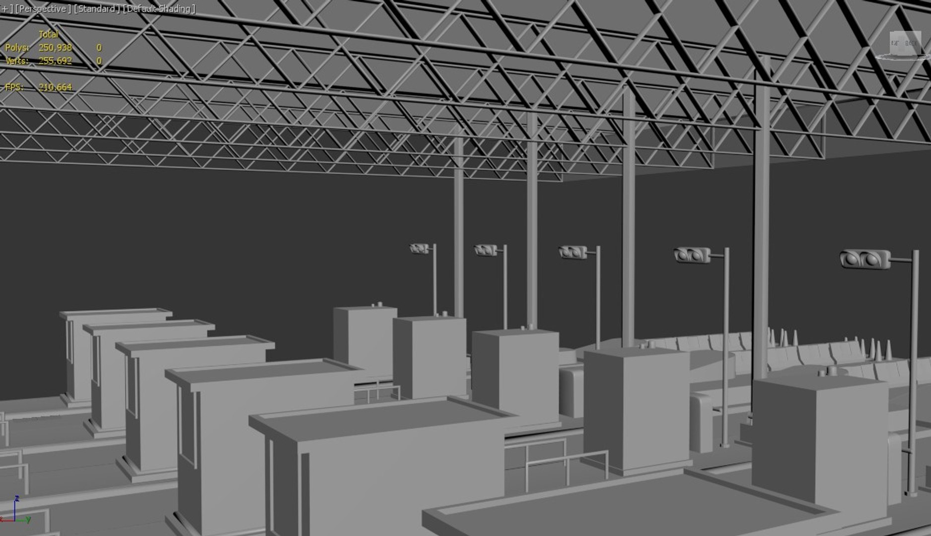 Toll plaza station model - TurboSquid 1523657