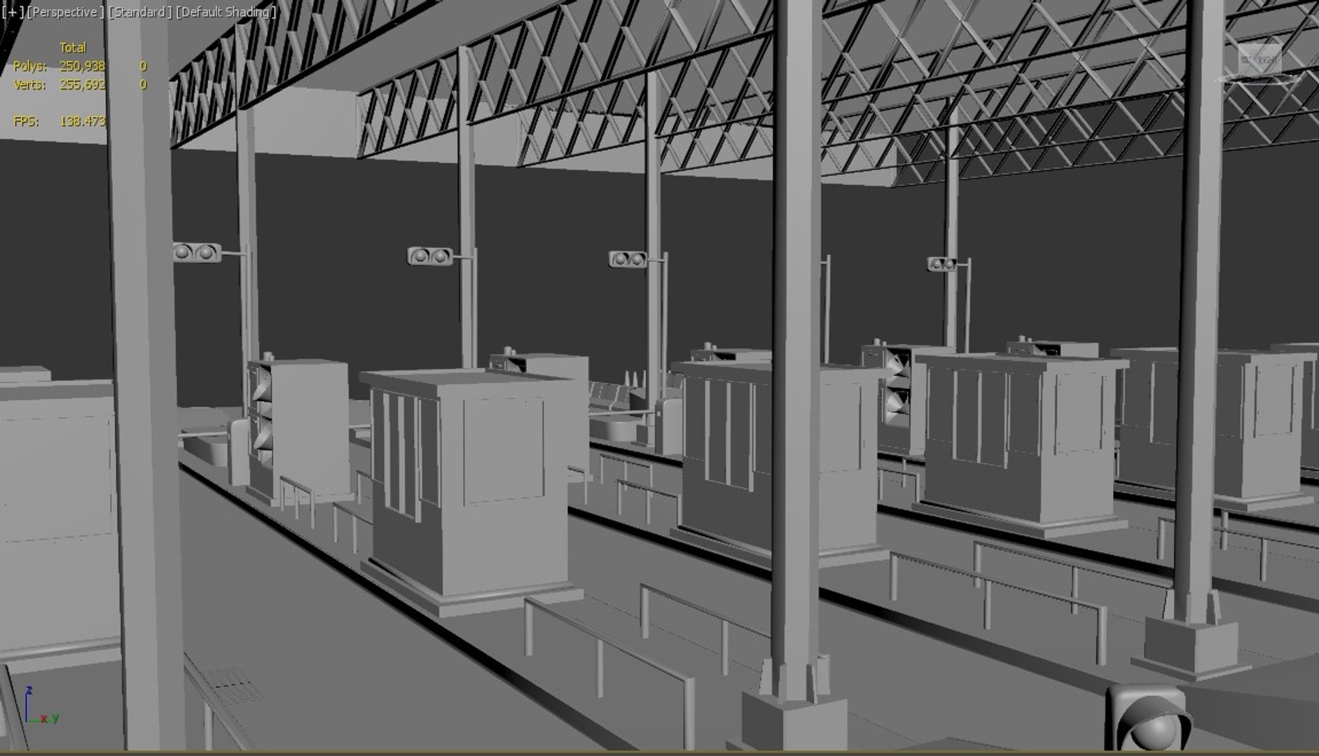 Toll plaza station model - TurboSquid 1523657