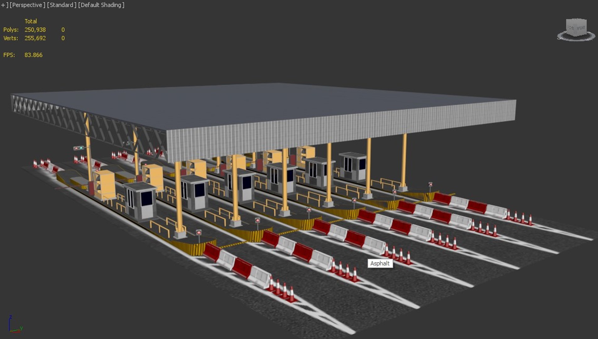 Toll plaza station model - TurboSquid 1523657