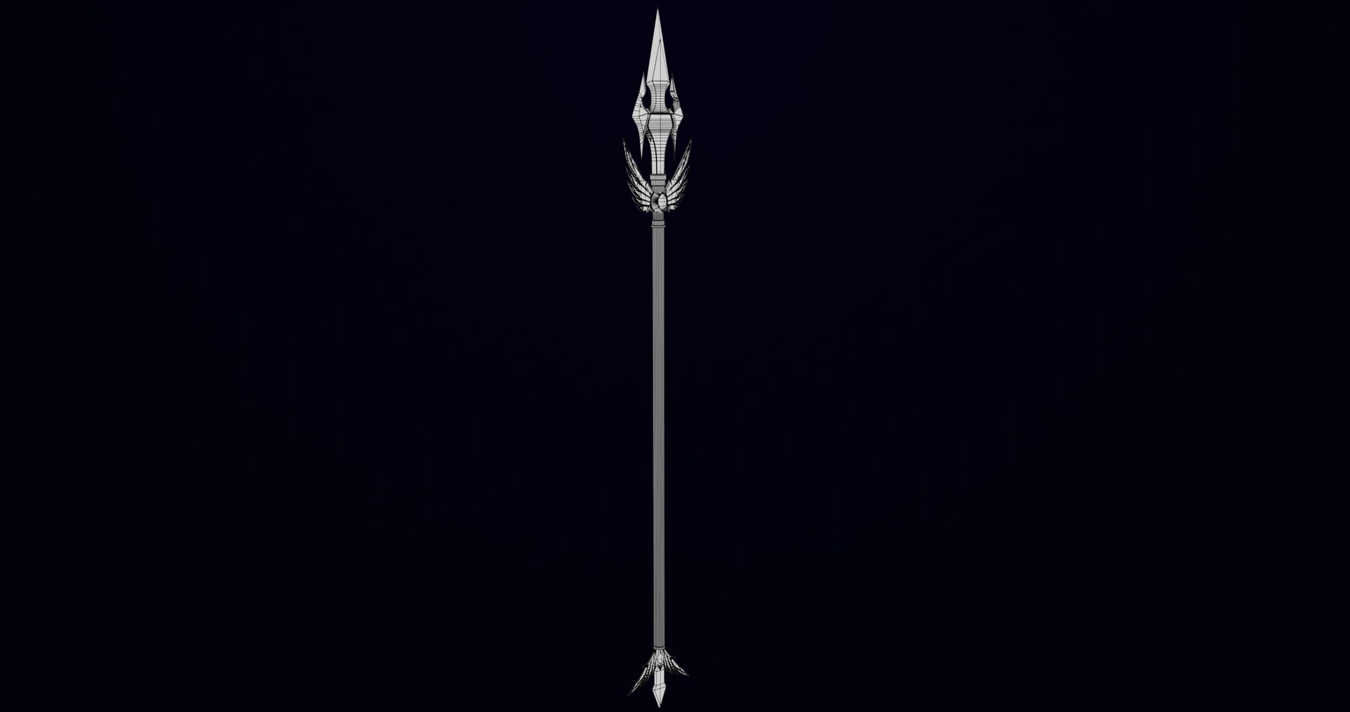Fantasy Trident 05 All PBR Unity UE Textures Included 3D model ...