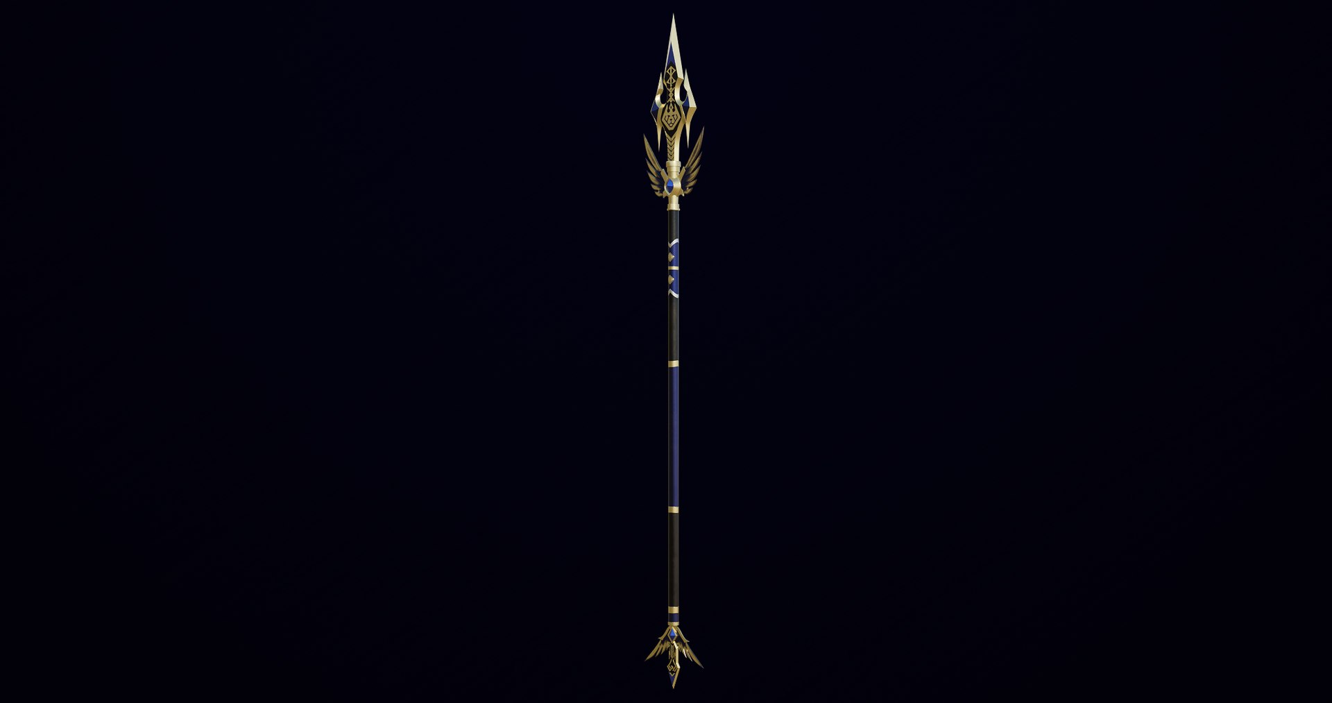 Fantasy Trident 05 All PBR Unity UE Textures Included 3D model ...