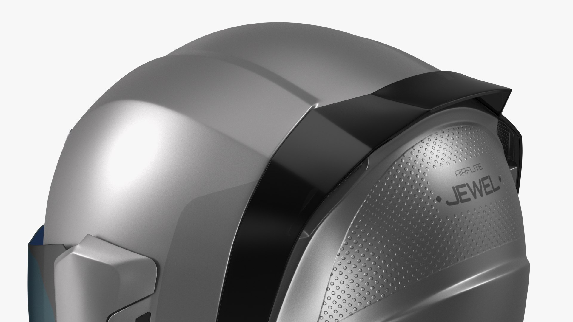 Full Face Bike Racing Helmet Grey 3D model - TurboSquid 2065884