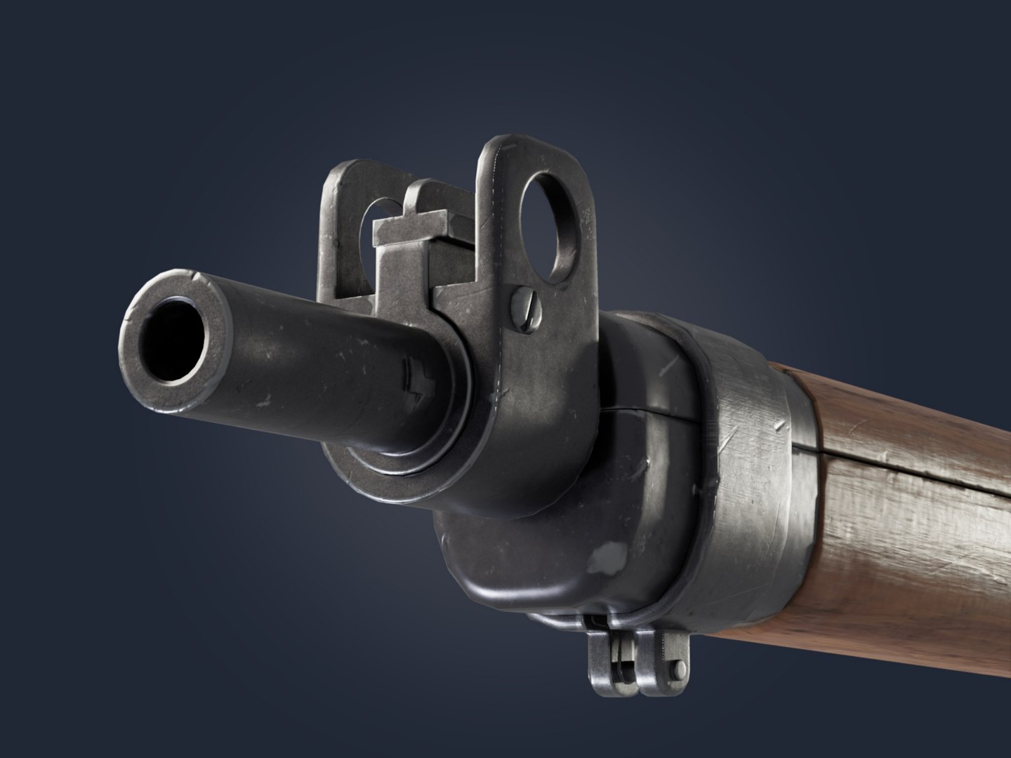 Lee-Enfield No 4 MkI Rifle - Midpoly PBR 3D - TurboSquid 2010124