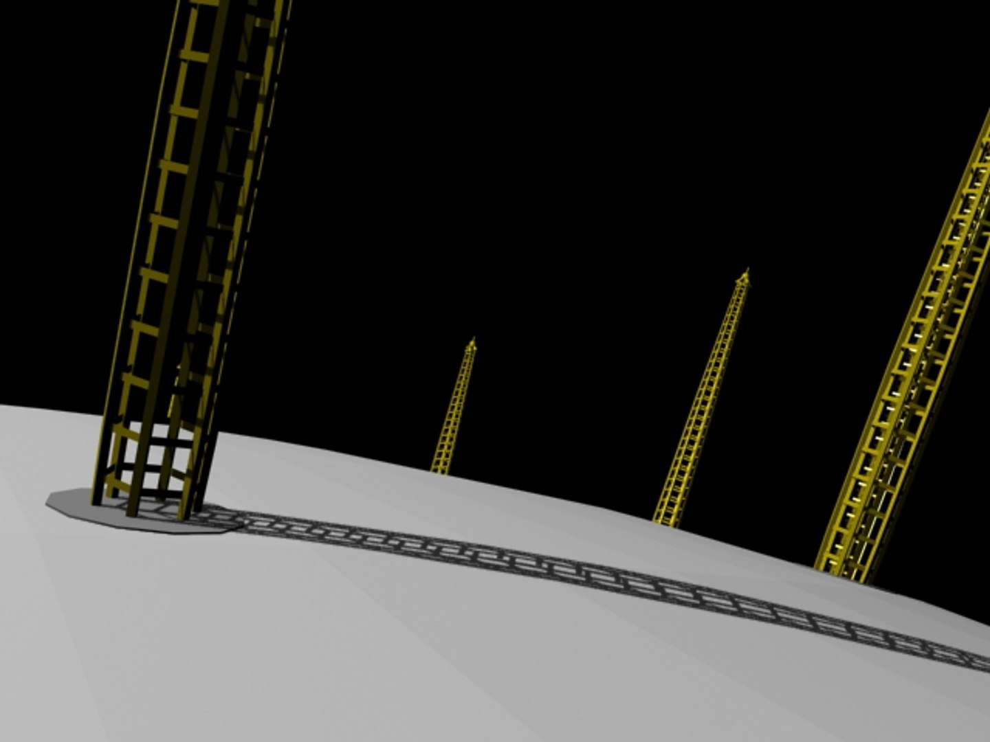 3dsmax Millenium Dome O2 Arena