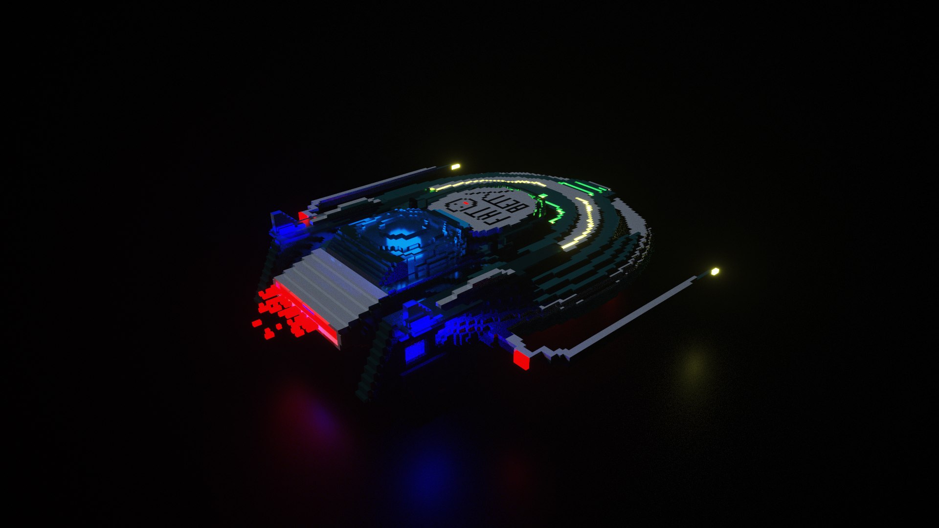 SpaceShip Fat betty Voxel art 3D model - TurboSquid 1752847