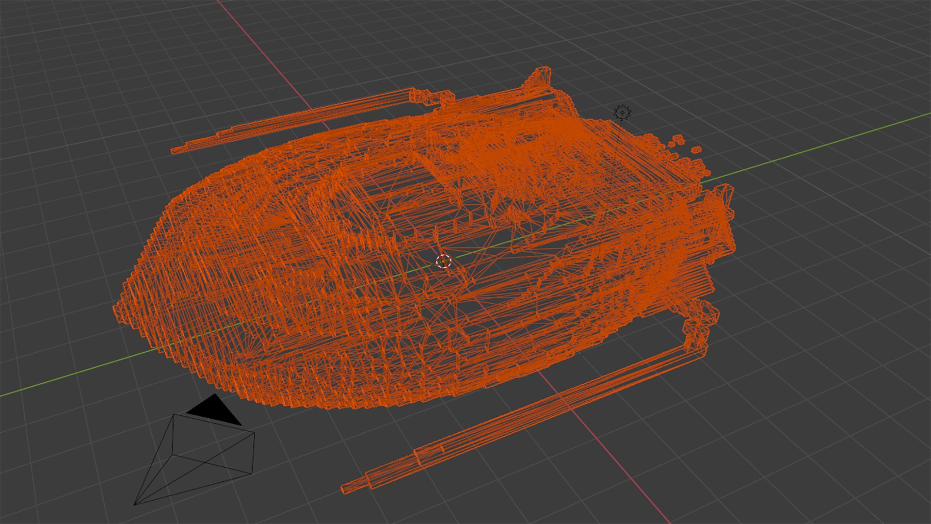 SpaceShip Fat betty Voxel art 3D model - TurboSquid 1752847