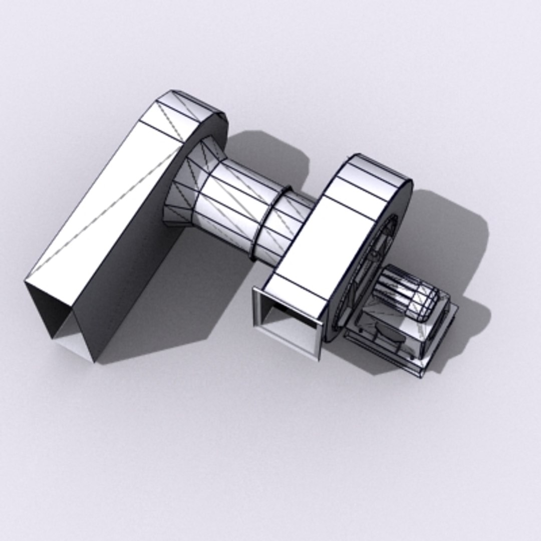 3d Low-poly Ventilation Model