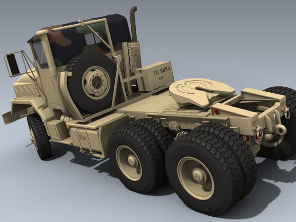 army m932 tractor 3d model