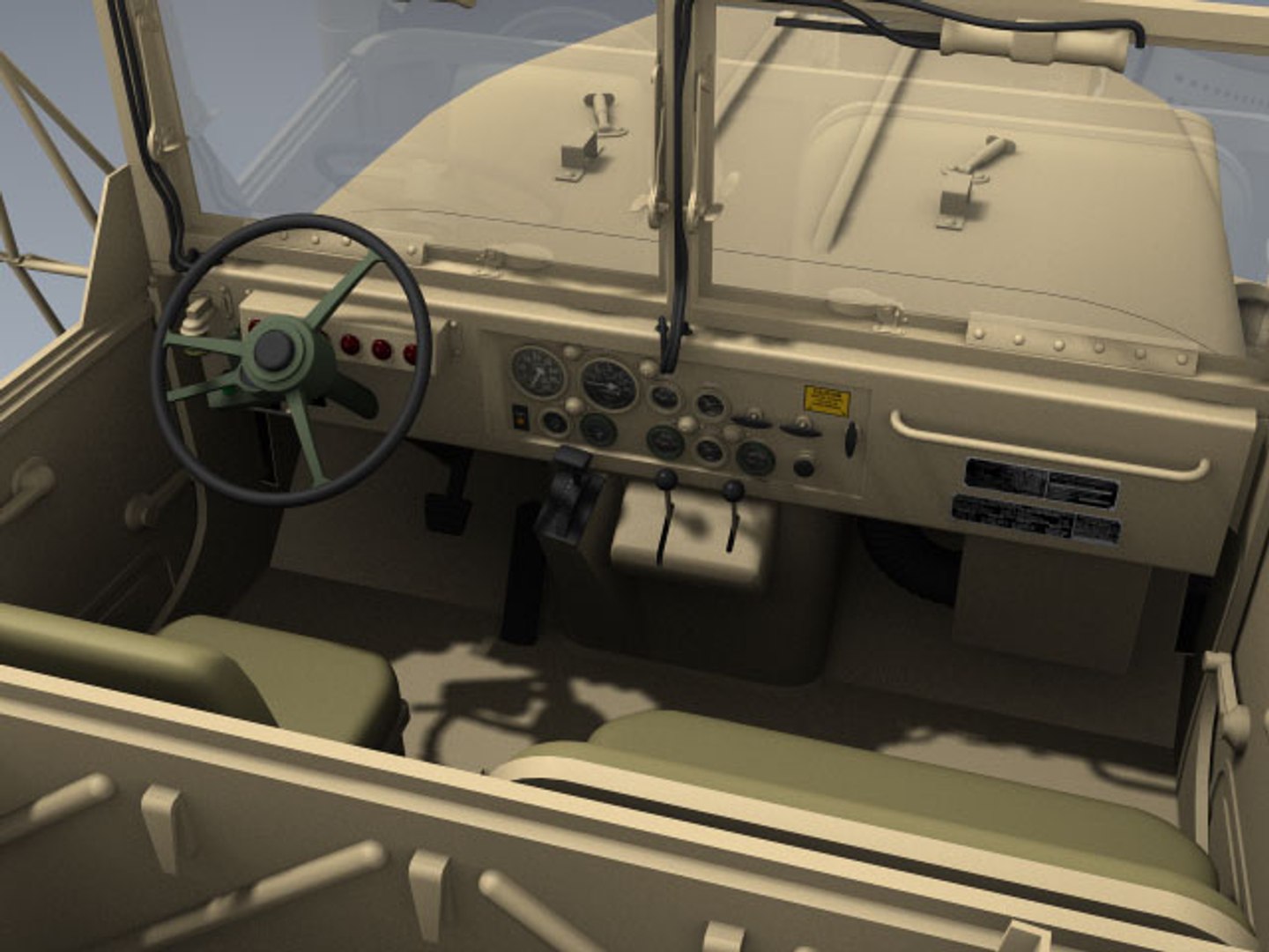 Army M932 Tractor 3d Model