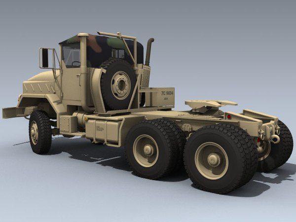 army m932 tractor 3d model