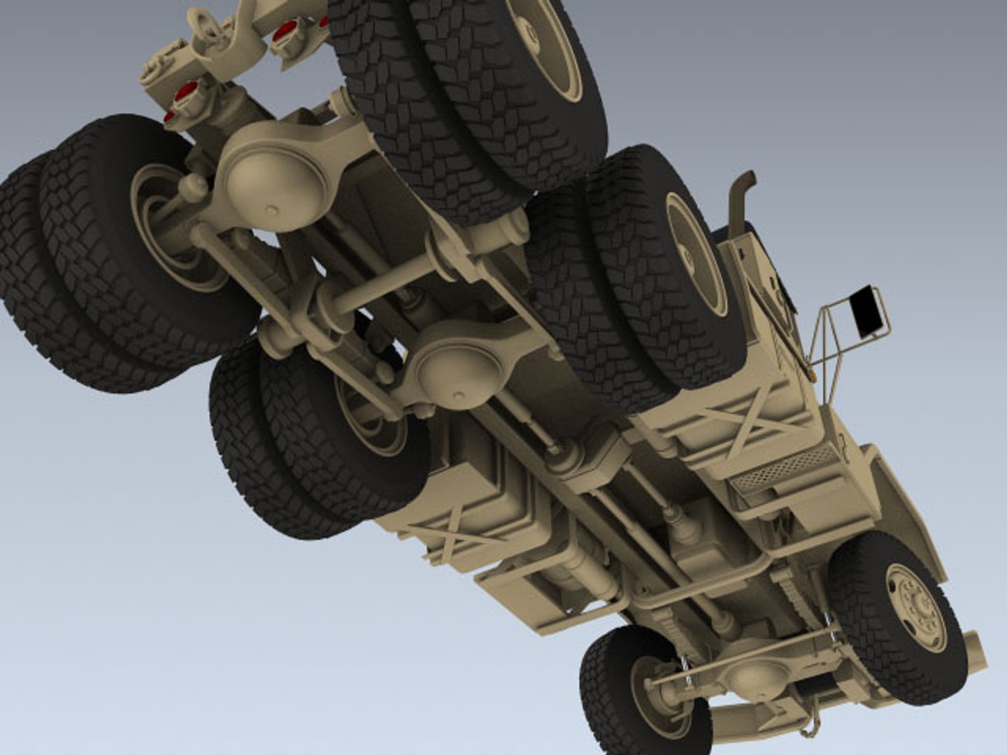 Army M932 Tractor 3d Model