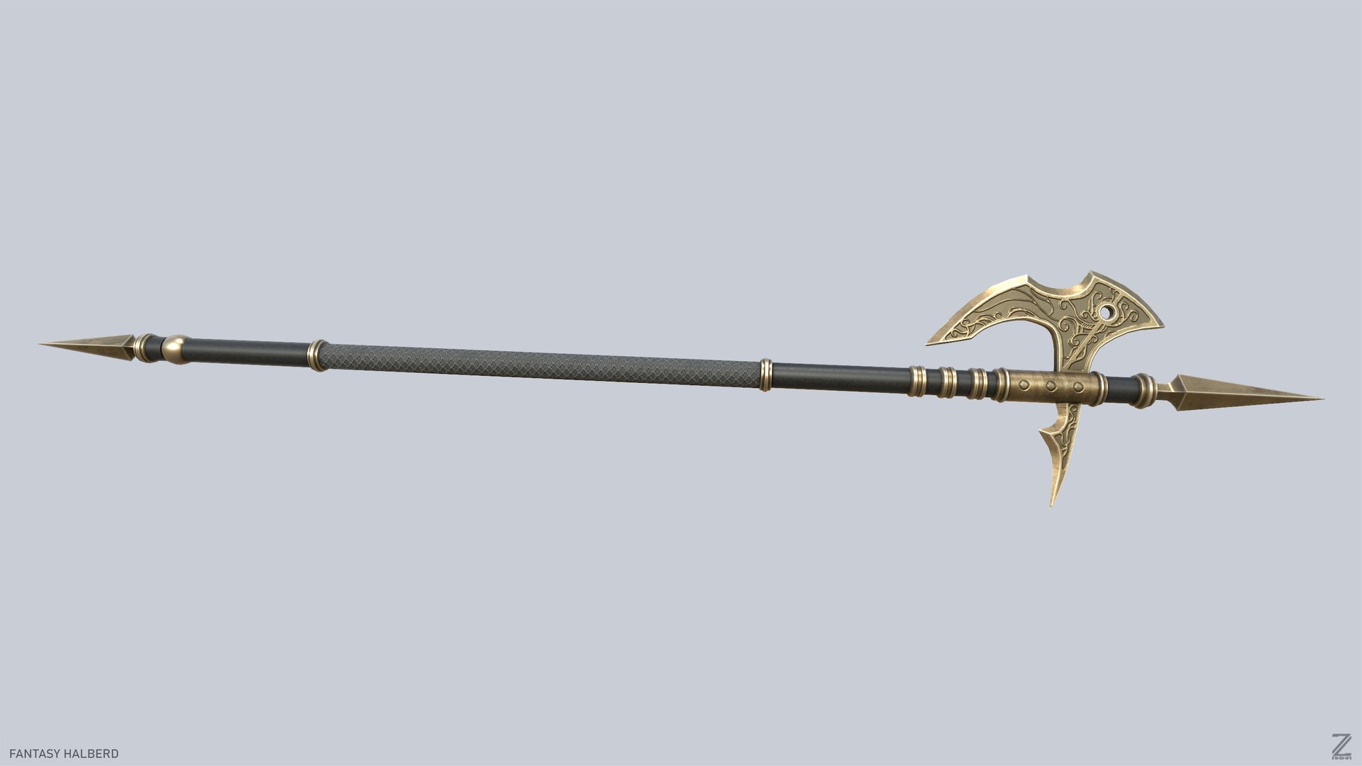 3D Fantasy Halberd Collection Model - TurboSquid 2420195