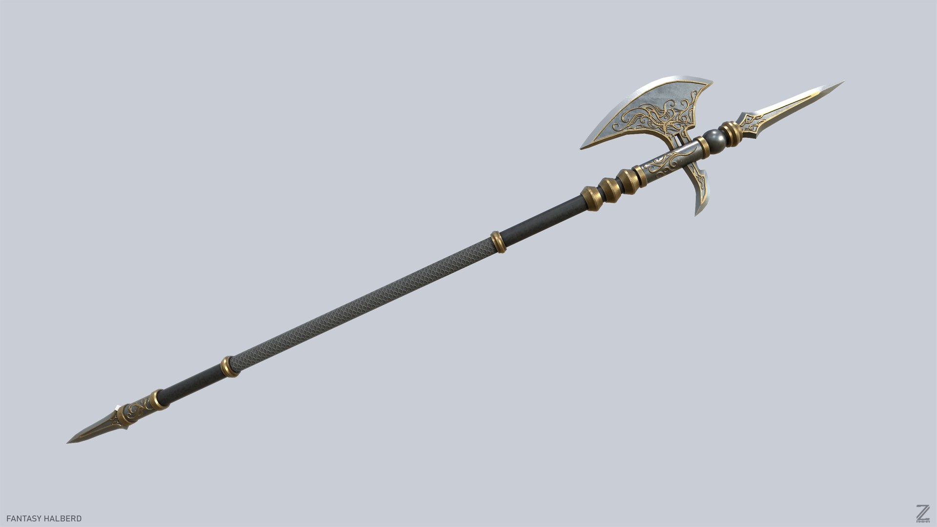 3D Fantasy Halberd Collection Model - TurboSquid 2420195